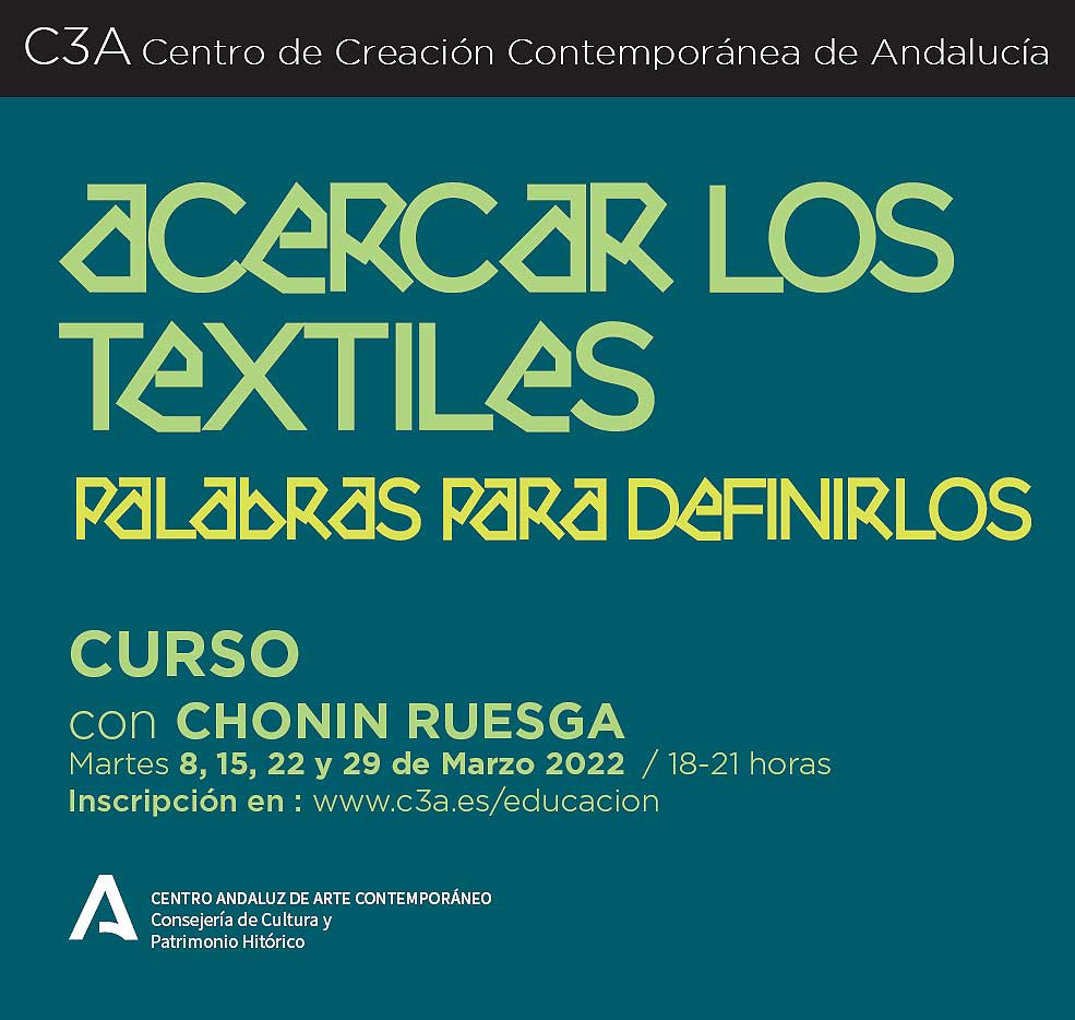 CURSO: ACERCAR LOS TEXTILES. PALABRAS PARA DEFINIRLOS. - Actividad ...